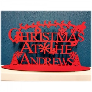 Christmas At The Personalised Plaque